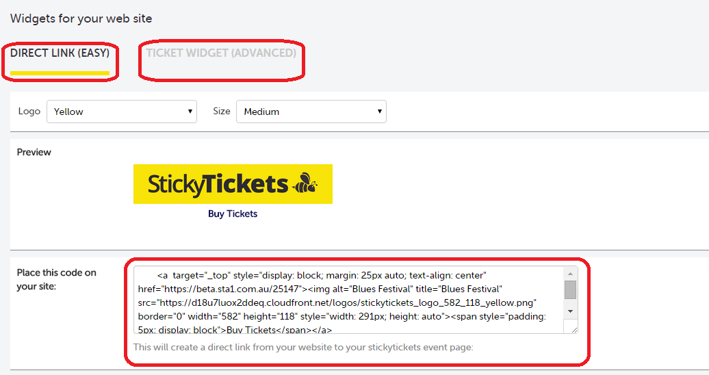 How do I install the ticket widget?